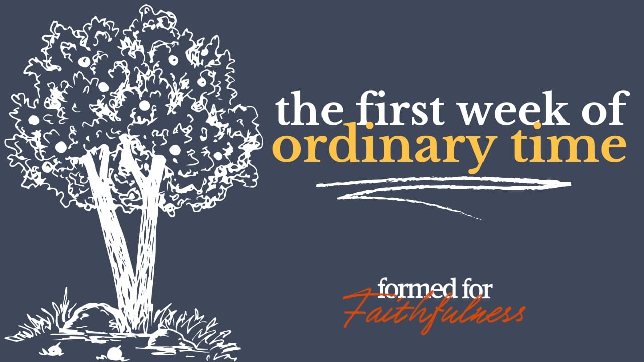 Formed for Faithfulness: The First Week of Ordinary Time